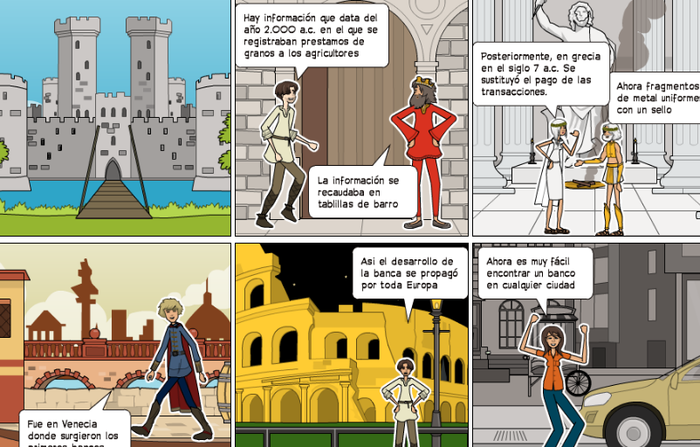 Tira Cómica :: Conoce la historia de los bancos